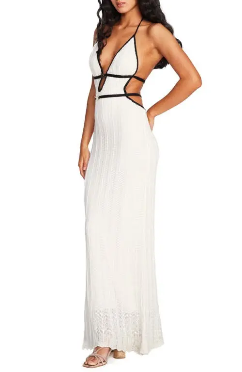 CAPITTANA Ariel Knit Maxi Dress - White