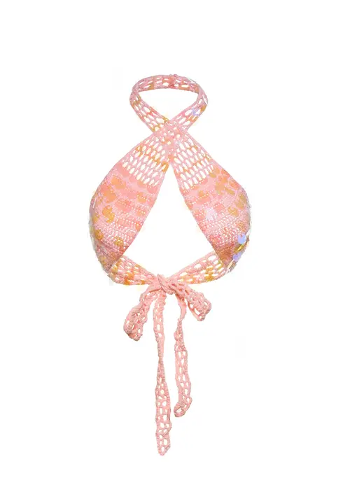 SPARKL Siren Cross Top - Pink