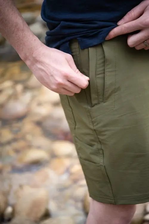MOUNTAIN KHAKIS Ridgeline Hybrid Short - Tobacco