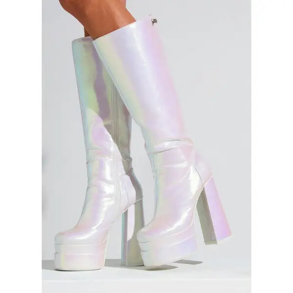 SPARKL Felicity Boots - White