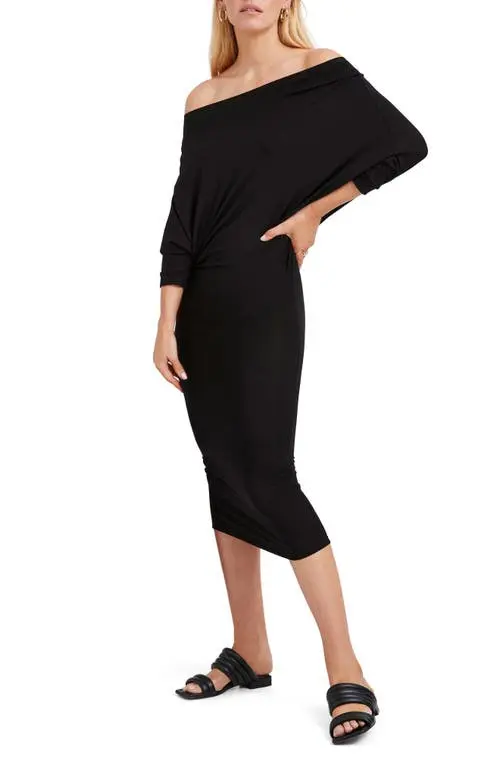 MARCELLA Julia Off The Shoulder Jersey Dress