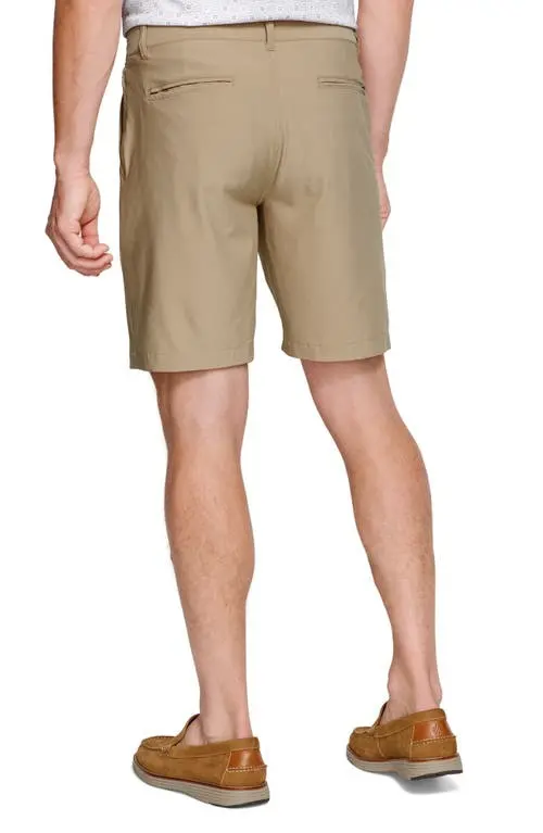 Johnston & Murphy Xc4 Performance Straight Leg Shorts - Beige