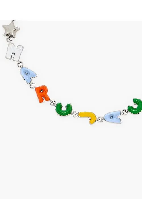 Marc Jacobs Color Ballon Charm Necklace - Silver Multi
