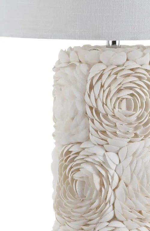 JONATHAN Y Rosette 28.5" Seashell/resin/crystal Led Table Lamp