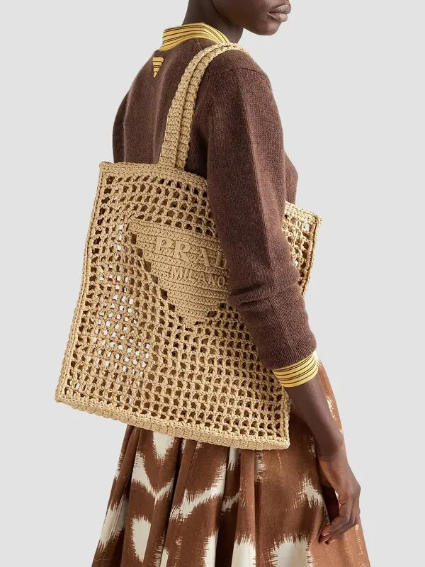 Prada Crochet Tote Bag
