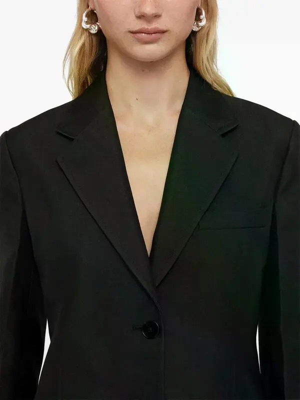 JIL SANDER Single-breasted Crepe Blazer