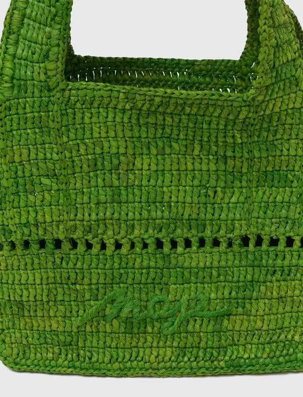 Maje Raffia Mini Shopper
