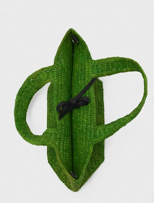Maje Raffia Mini Shopper