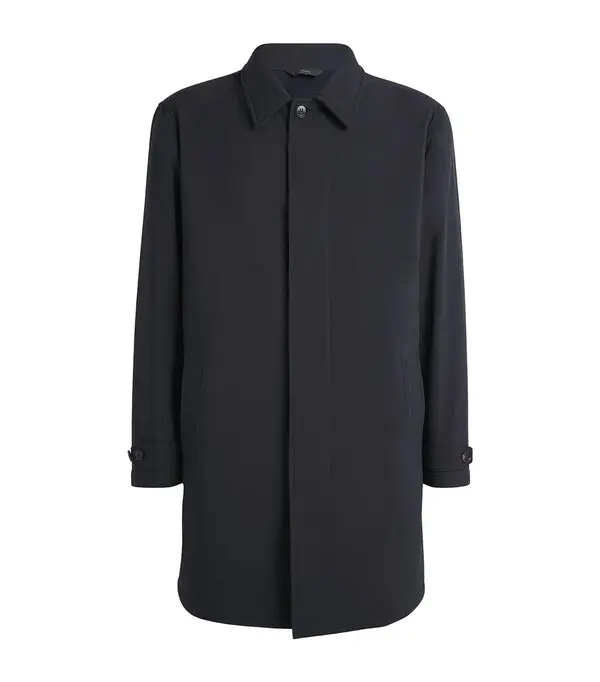 Brioni Water-repellent Performa Car Coat - Blue