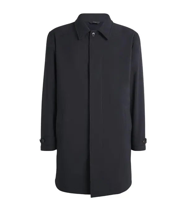 Brioni Water-repellent Performa Car Coat - Blue