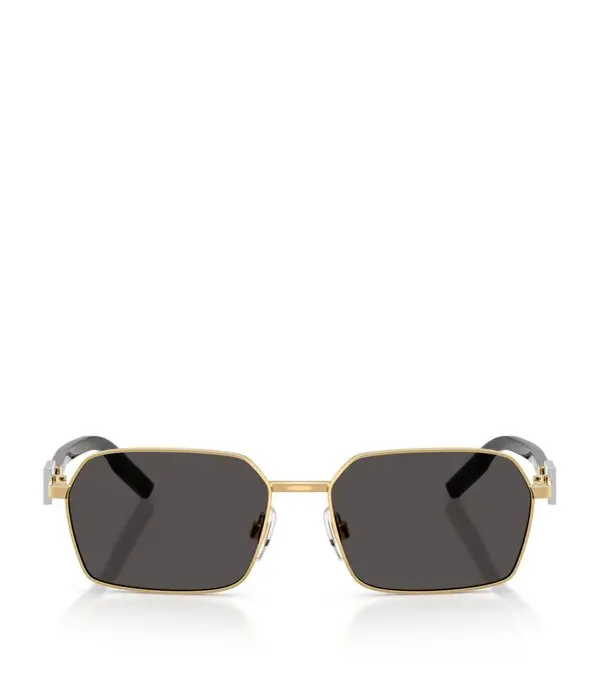 Dolce & Gabbana Wire-frame Sunglasses - Gold