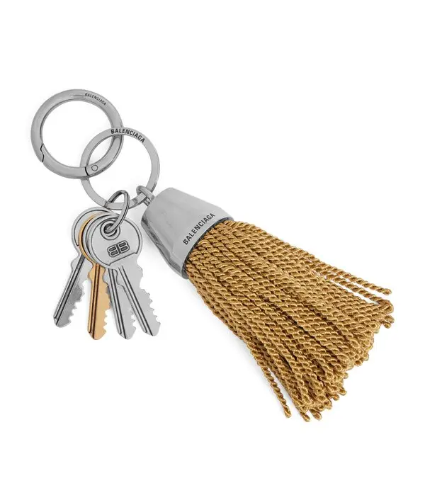 Balenciaga Pom-pom Keyring - Gold