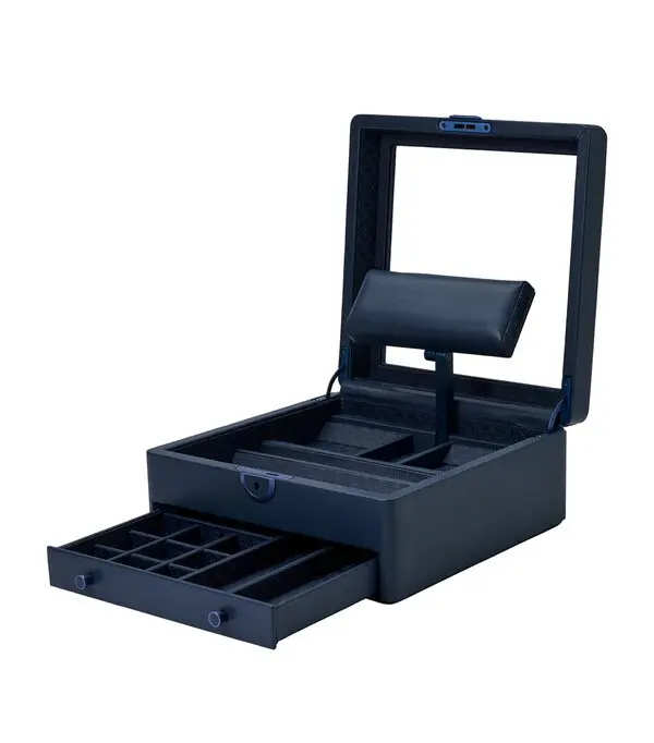 Wolf Earth Watch Box With Glass Lid