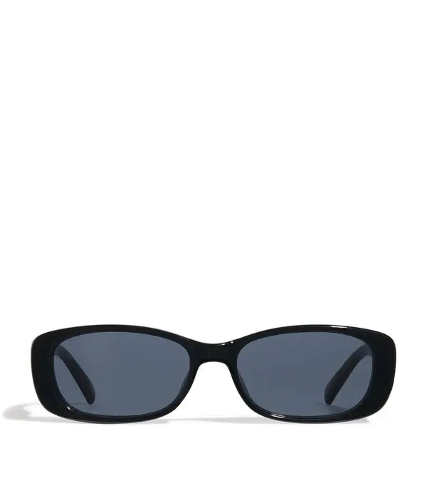 Le Specs Rectangle Frame Sunglasses - Black