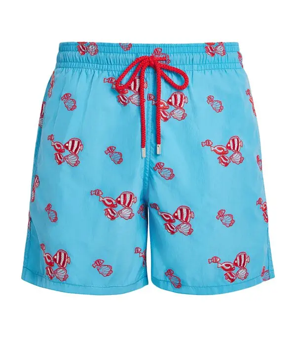 Vilebrequin Embroidered Mistral Swim Shorts - Blue