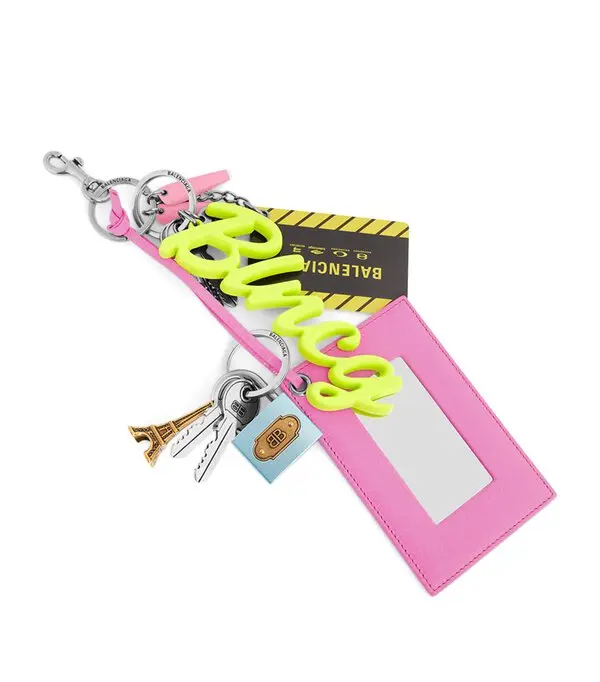Balenciaga Subway Mirror Keyring - Pink
