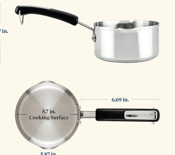 FARBERWARE Brilliance Stainless Steel Saucepan Quart