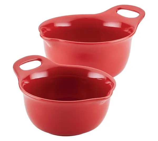 RACHAEL RAY Ceramic Mixing Bowl 2-piece Set - One-color