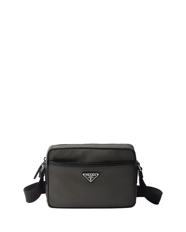 Prada Re-nylon And Saffiano Shoulder Bag - Green