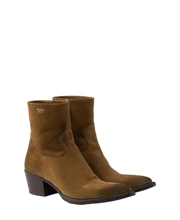 Prada Suede Booties