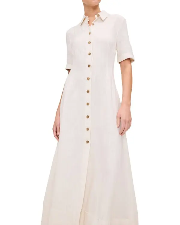 Dl1961 Montauk Linen Maxi Dress In Flax Linen - 76% Off | Editorialist