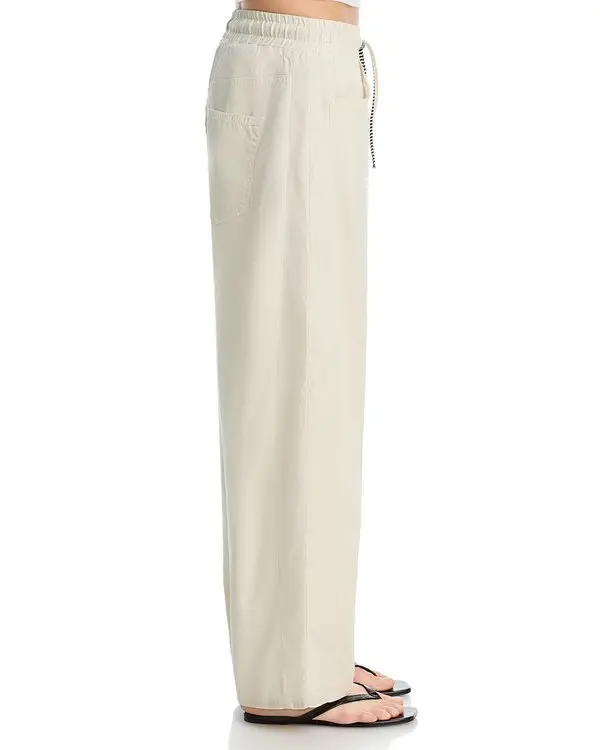 ASKK NY Cancun Wide Leg Linen Blend Trousers