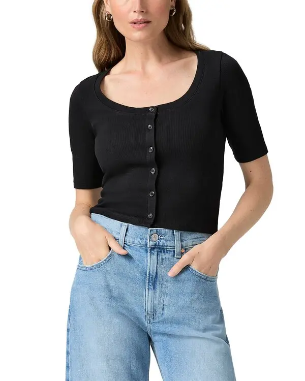 Paige Evette Button Top
