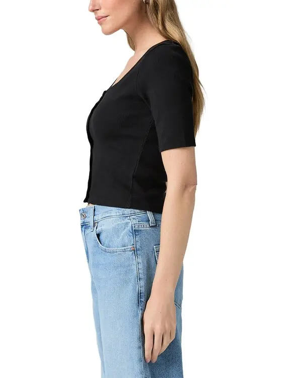 Paige Evette Button Top