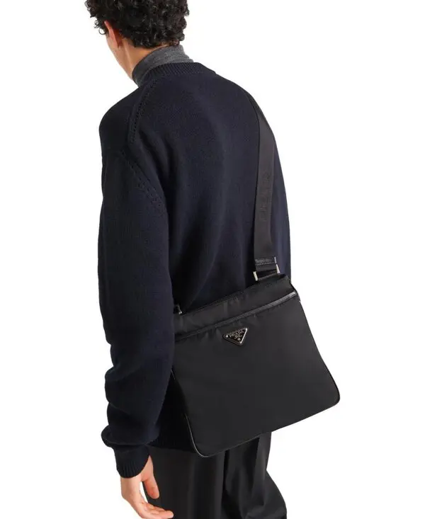 Prada Re-nylon And Saffiano Leather Shoulder Bag