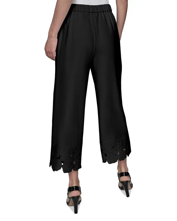 Karl Lagerfeld Paris Flora Cut Out Cropped Pants