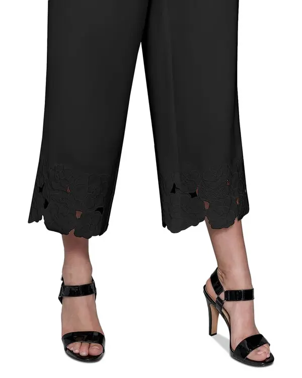 Karl Lagerfeld Paris Flora Cut Out Cropped Pants