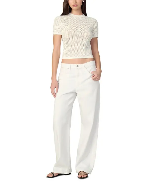 Joe's Jeans The Crochet Baby Tee - Ecru