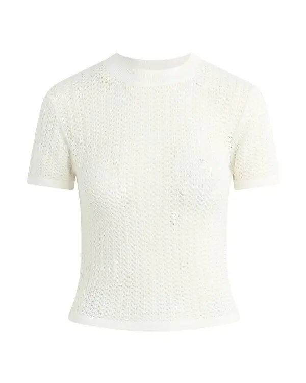 Joe's Jeans The Crochet Baby Tee - Ecru