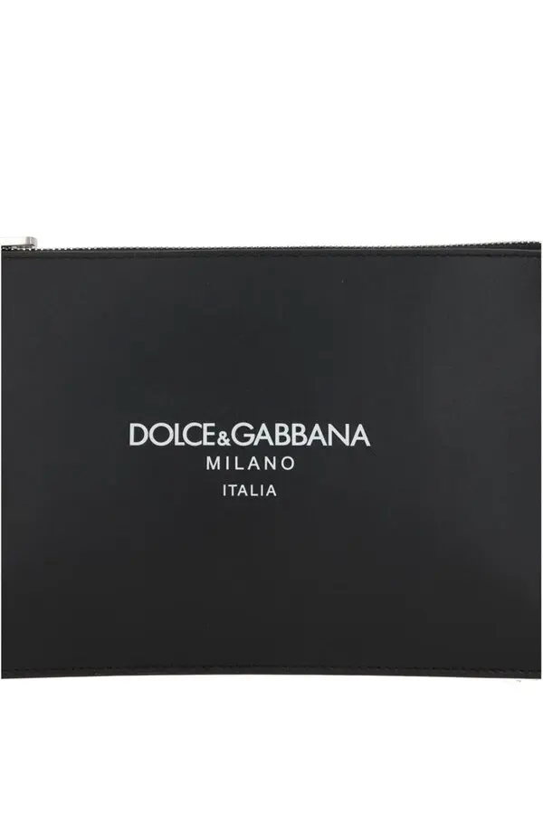 Dolce & Gabbana Pouch With Adjustable Shoulder Strap - Black