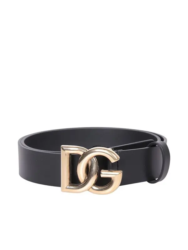 Dolce & Gabbana Leather Belt - Black