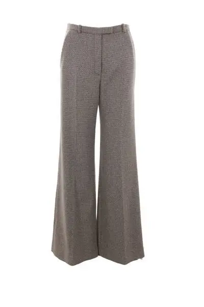Loro Piana Wide Leg Trousers - Natural Dark Brown