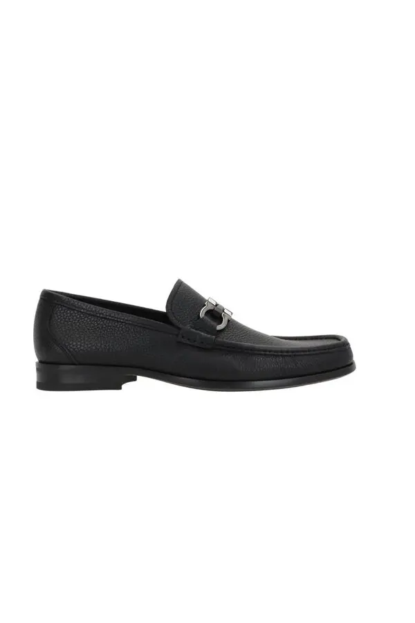 Ferragamo Gancini Loafers In Black - 41% Off | Editorialist display picture 1