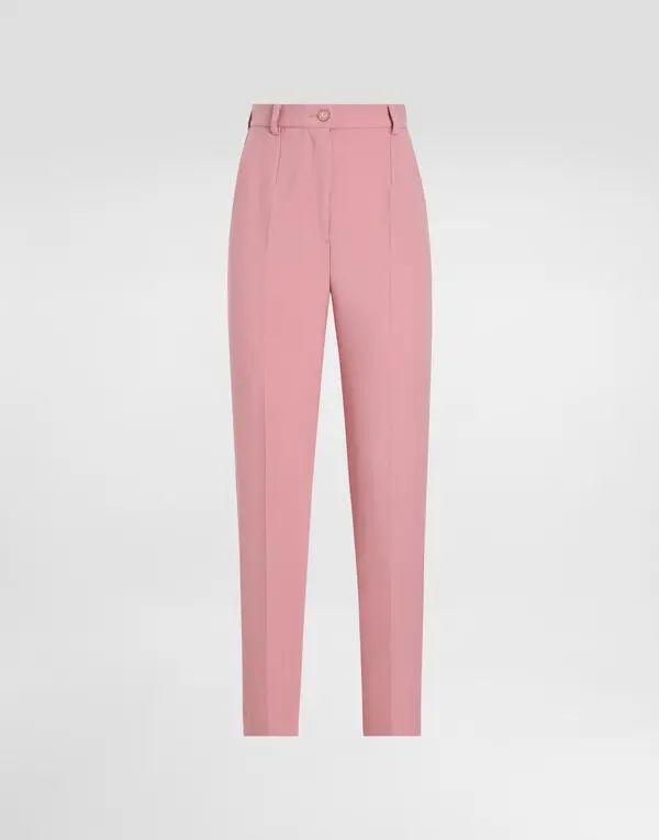 Dolce & Gabbana Tailored Double Wool Crepe Pants - Pink