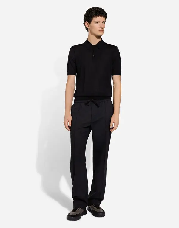 Dolce & Gabbana Wool Jogging Pants - Grey