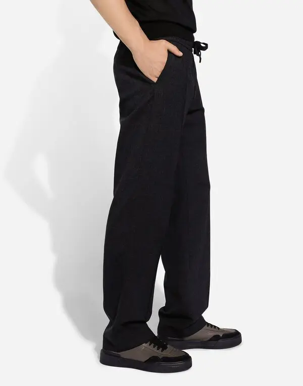 Dolce & Gabbana Wool Jogging Pants - Grey