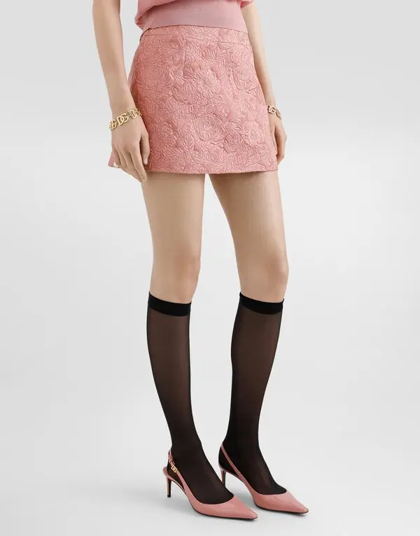 Dolce & Gabbana Floral Jacquard Miniskirt - Multicolor