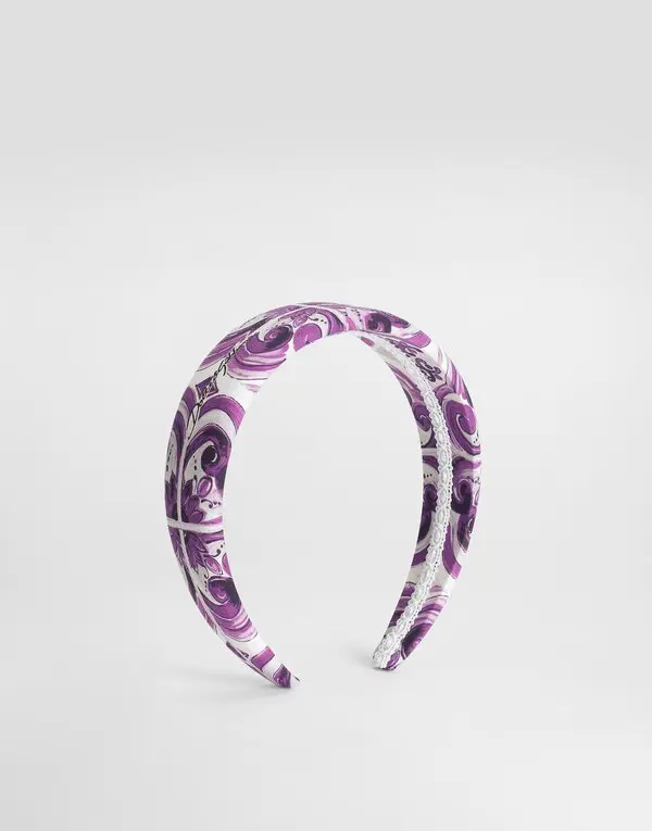 Dolce & Gabbana Majolica-print Headband - Multicolor