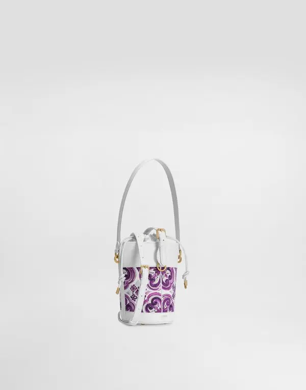 Dolce & Gabbana Capri Majolica-printed Bucket Bag - Multicolor