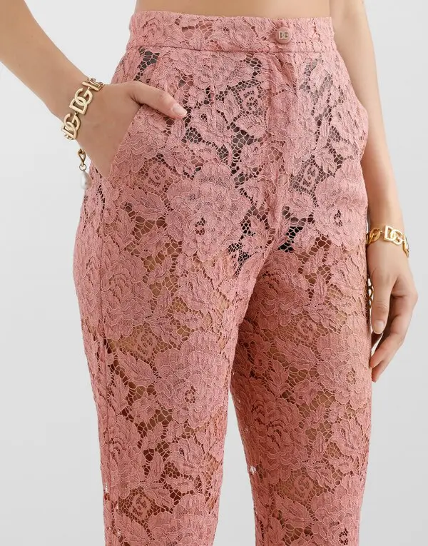 Dolce & Gabbana Tailored Cordonetto Lace Trousers