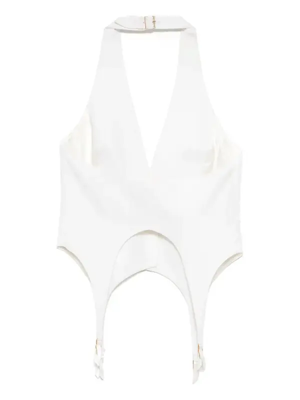 Kiki De Montparnasse Suiting Garter Vest