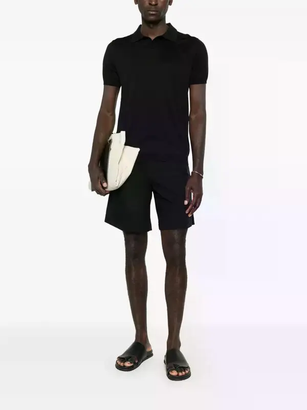 KANGRA Fine-ribbed T-shirt - Black