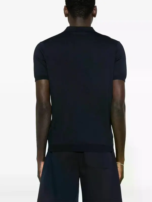 KANGRA Fine-ribbed T-shirt - Blue