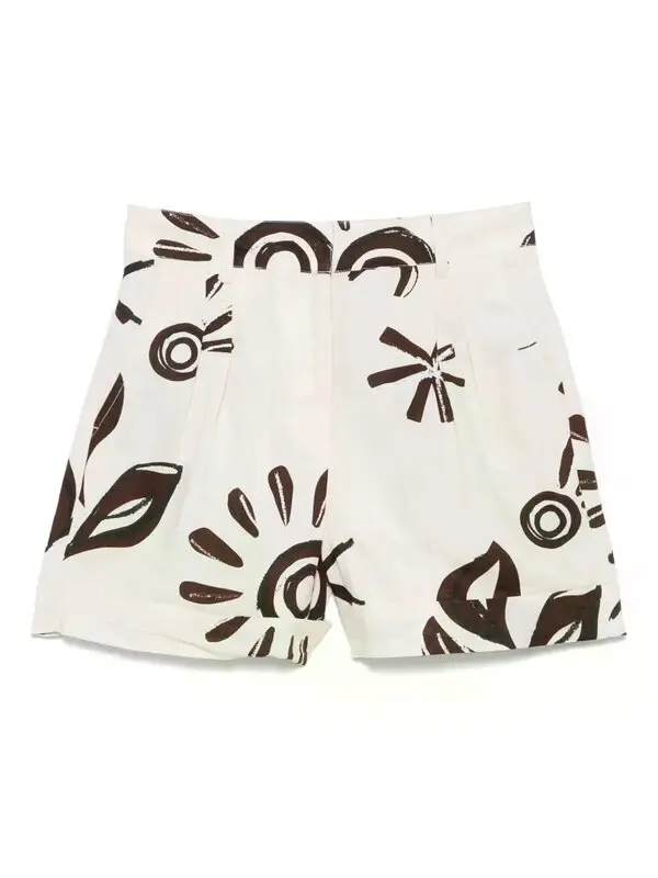 Scotch & Soda Floral-print Shorts - Neutrals