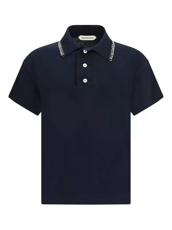 Namacheko Cotton Polo Shirt In Blue - 16% Off | Editorialist