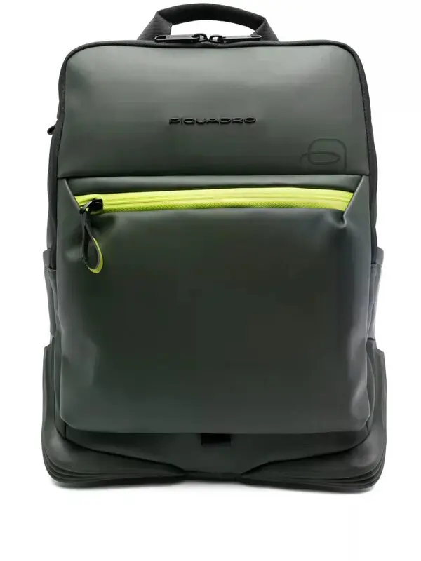PIQUADRO Water-resistant Backpack - Green